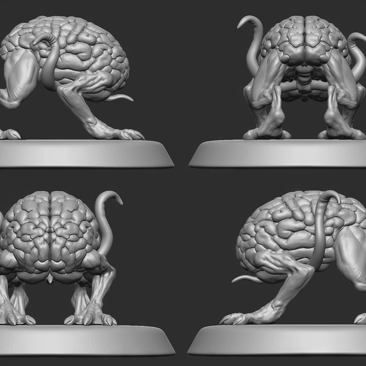 3D Printable Intellect Devourer 1 by Mothman-Studio